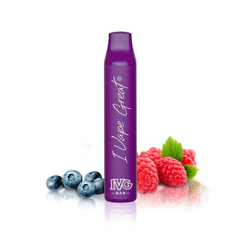 IVG Bar - Blueberry Sour Raspberry 20mg Einweg E-Zigarette | Dampflager